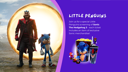 Sonic The Hedgehog 3 - Special Little Penguins - Beverley - Parkway Cinemas